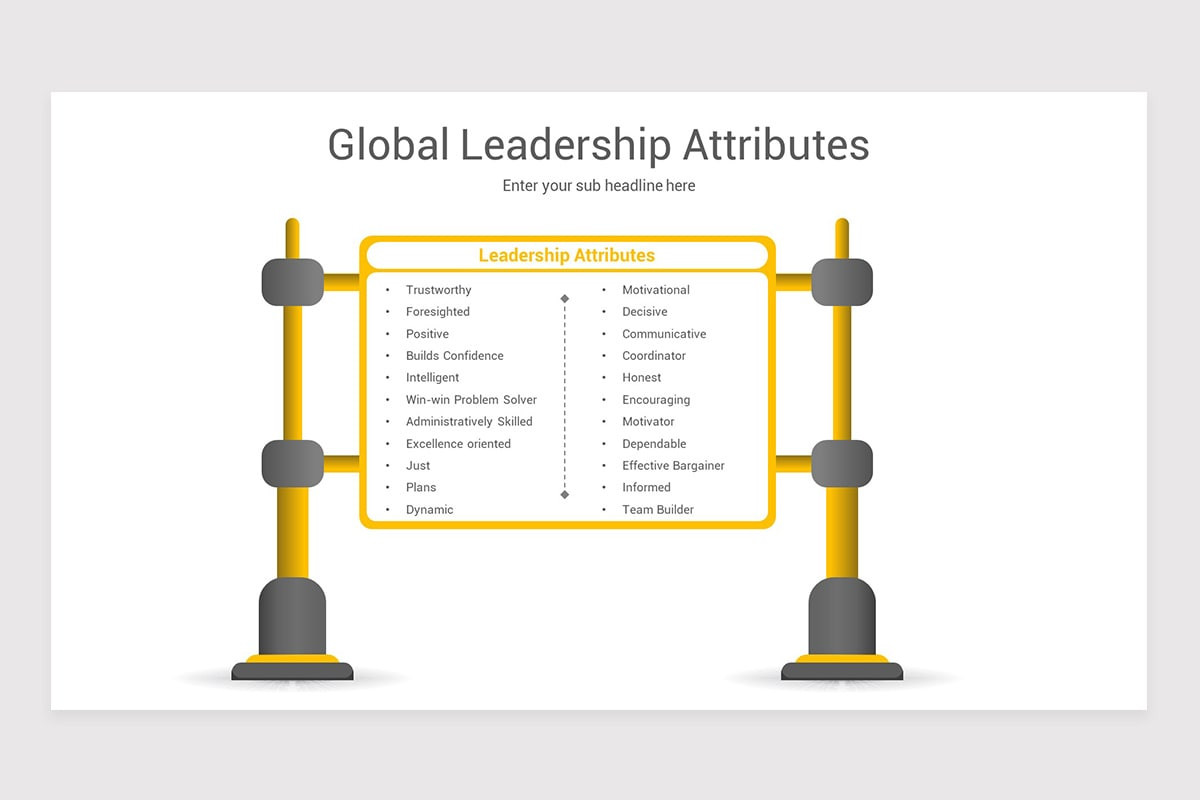 Leadership Attributes Keynote Template | Nulivo Market