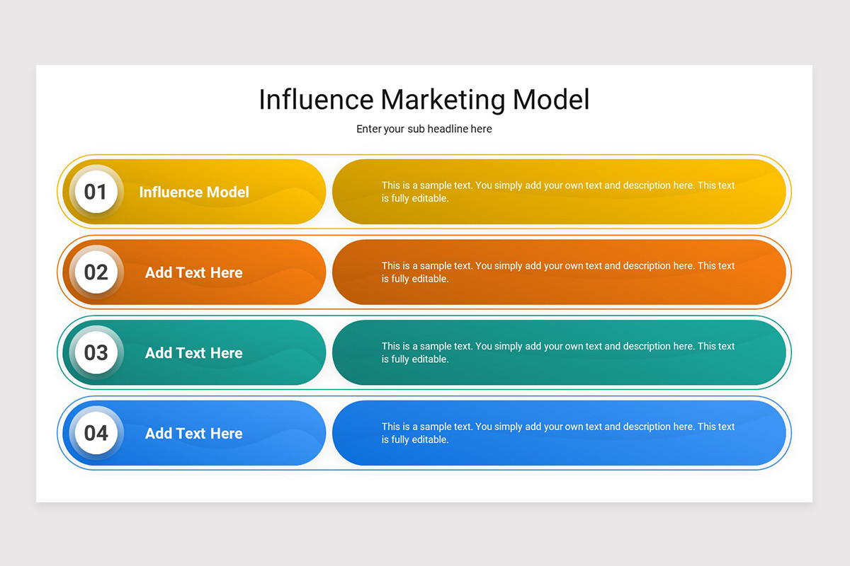 Influence Model Keynote Template | Nulivo Market