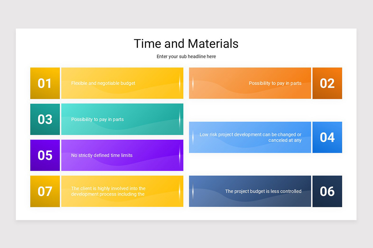 Time and Materials Keynote Template | Nulivo Market
