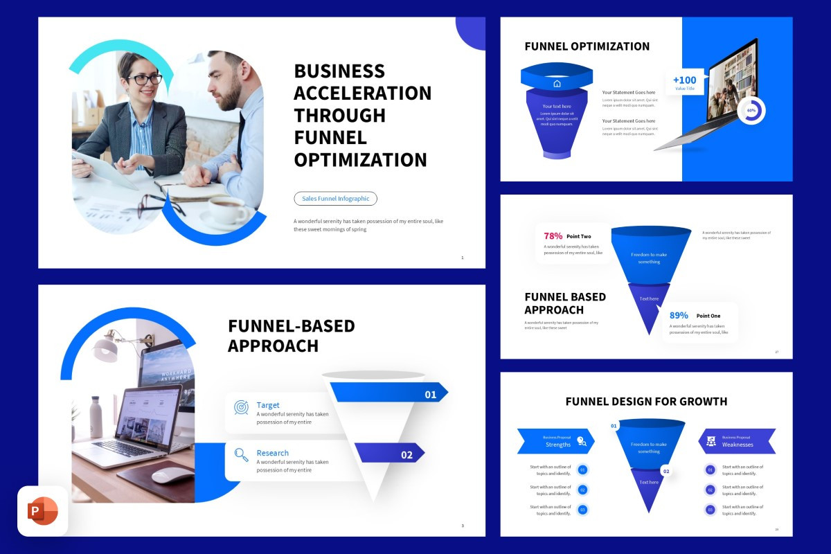 Sales Funnel Infographic PowerPoint Template | Nulivo Market