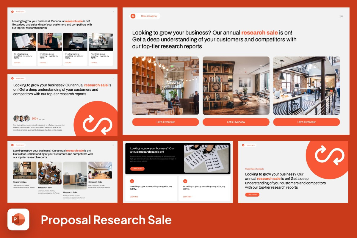 Proposal Research Sales PowerPoint Template | Nulivo Market
