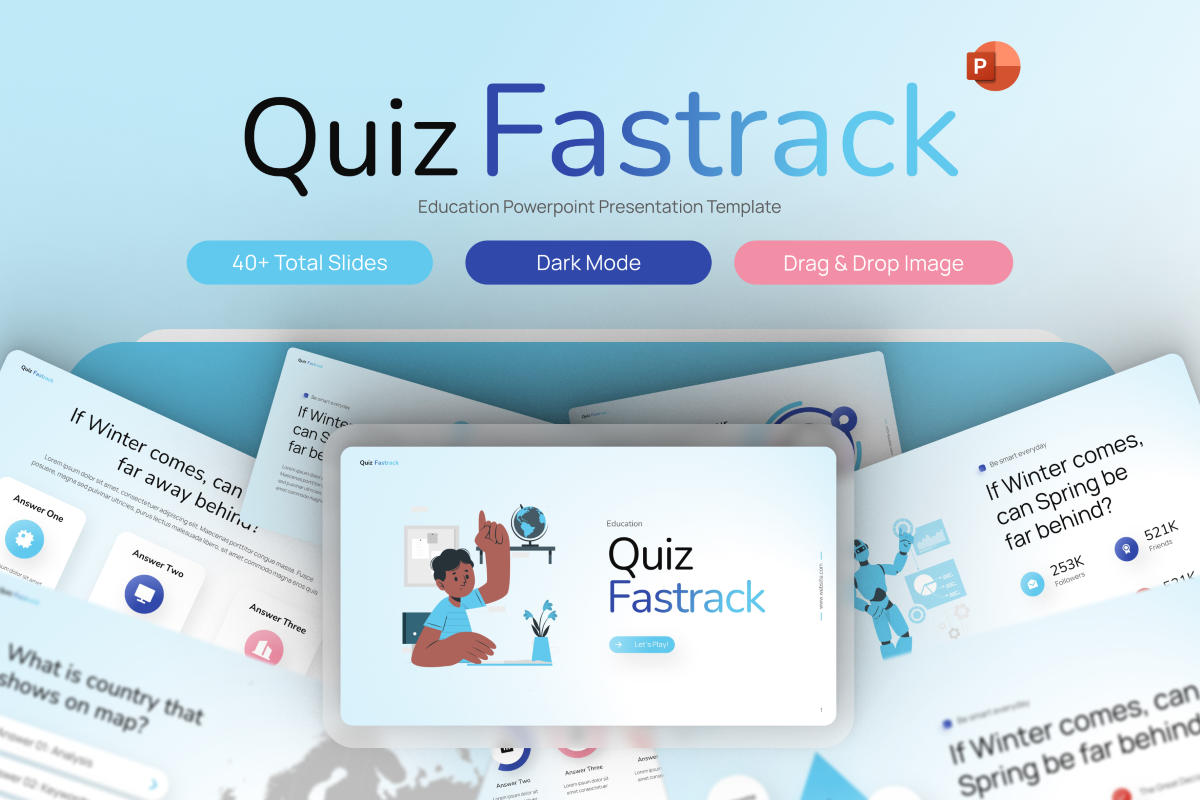 Quiz Fastrack PowerPoint Template | Nulivo Market
