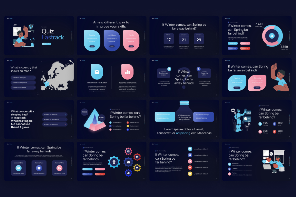 Quiz Fastrack PowerPoint Template | Nulivo Market