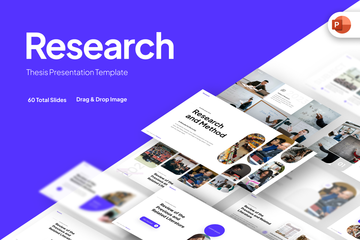 Research - Thesis PowerPoint Template | Nulivo Market