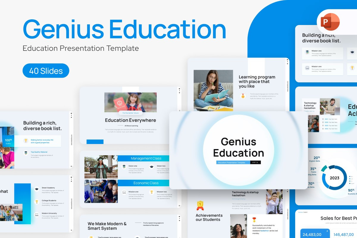 Genius Education PowerPoint Template | Nulivo Market