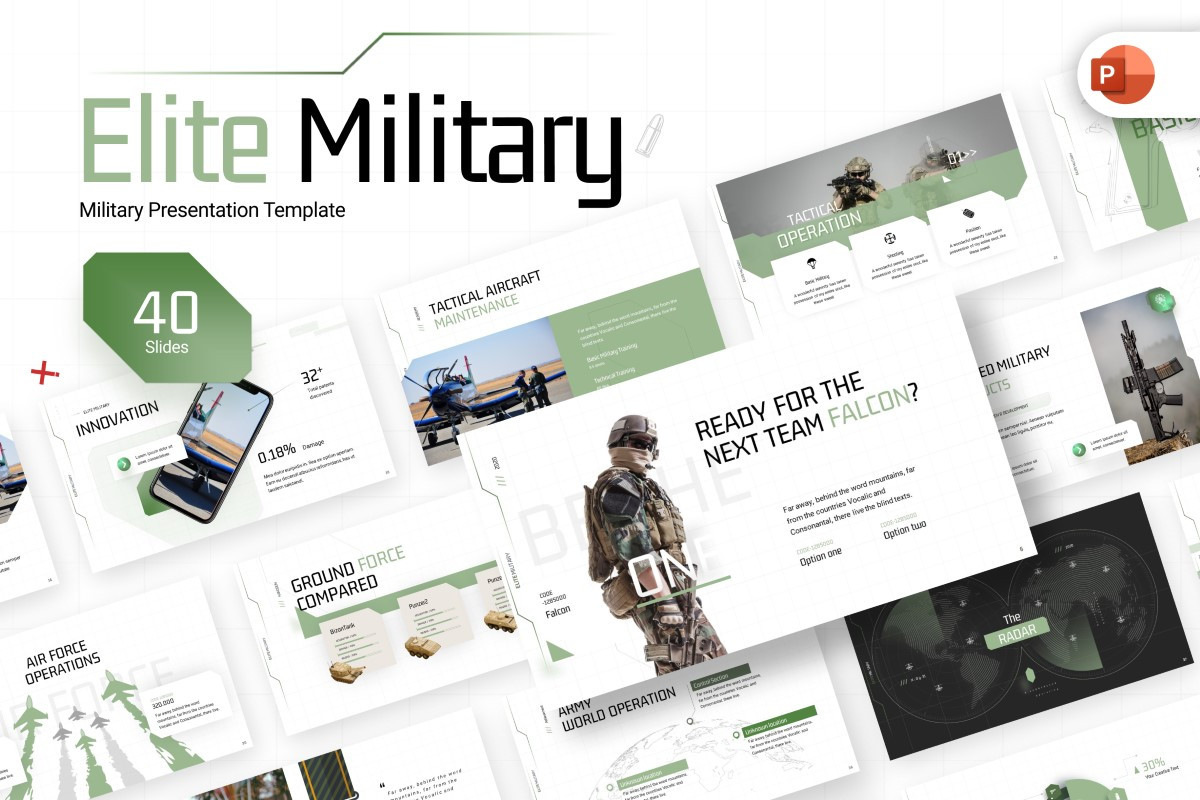 Elite Military PowerPoint Template | Nulivo Market