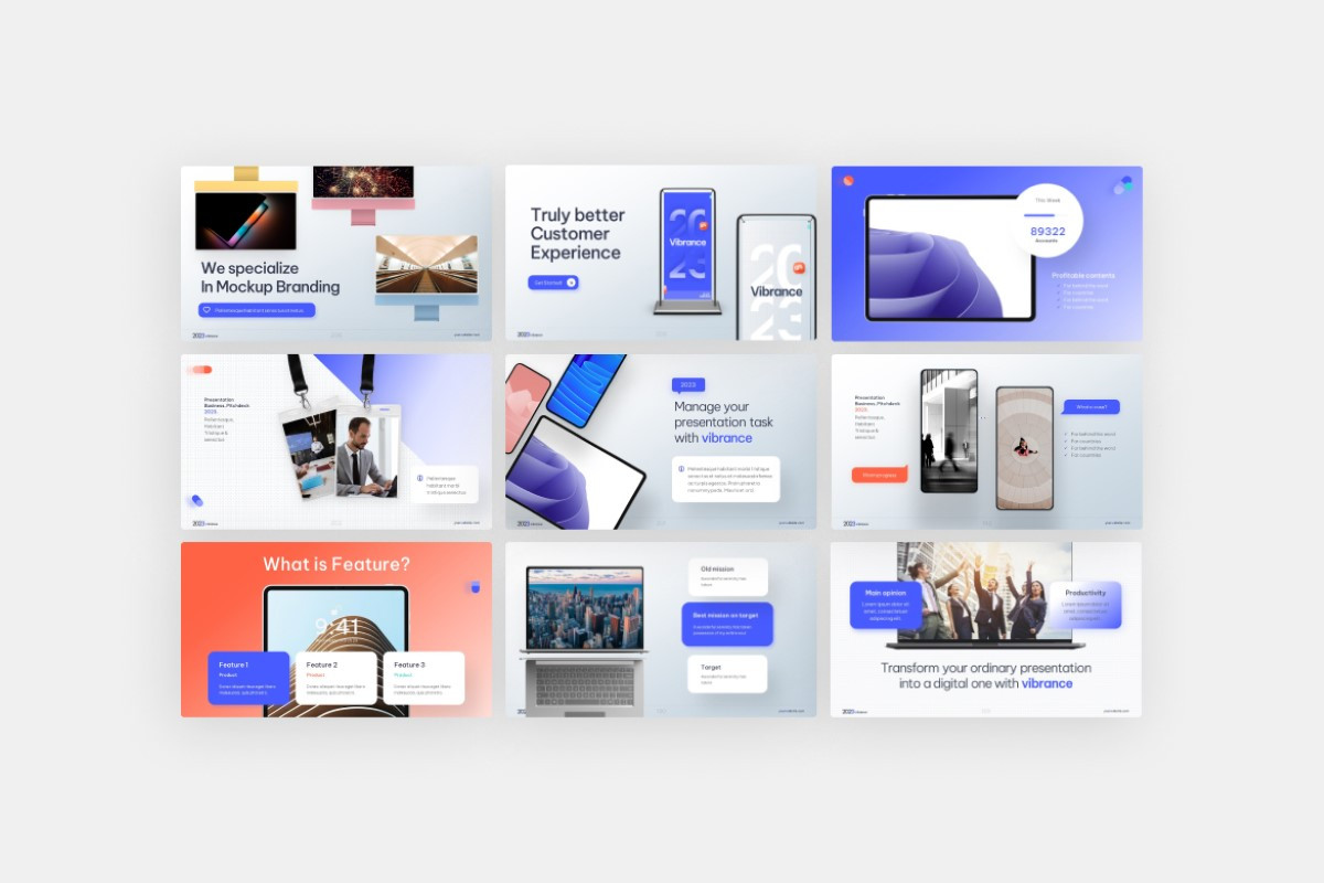 Device Mockup PowerPoint Template | Nulivo Market