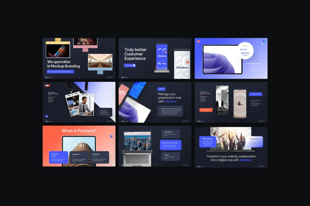 Device Mockup PowerPoint Template | Nulivo Market