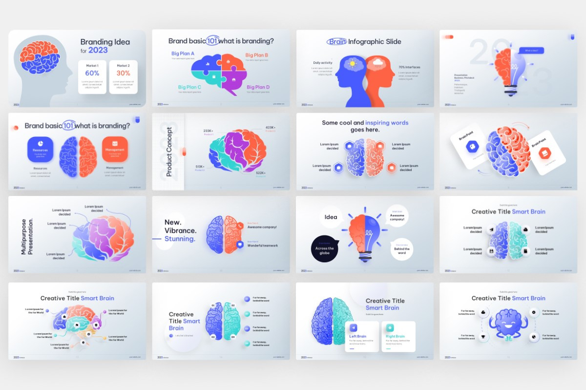 Brain Diagram PowerPoint Template | Nulivo Market