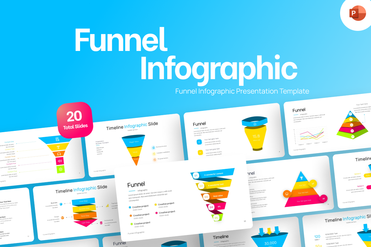 Funnel Infographic PowerPoint Template | Nulivo Market