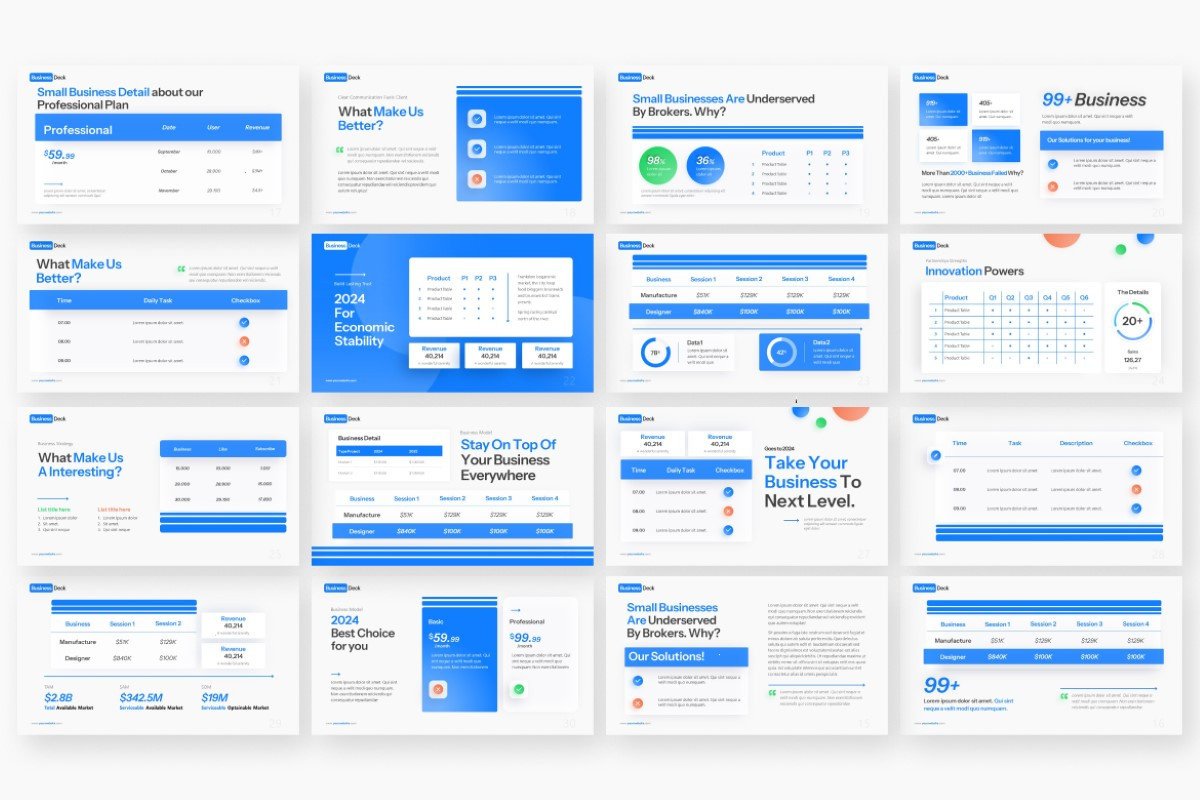 Price Table & Table Chart PowerPoint Template | Nulivo Market