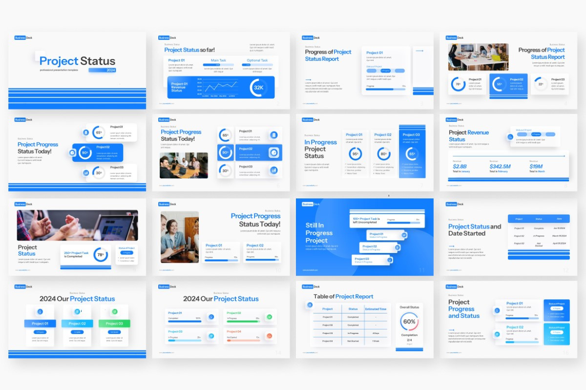 Project Status PowerPoint Template | Nulivo Market