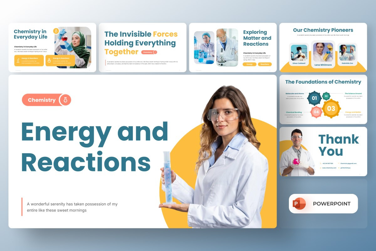 Chemistry Presentation PowerPoint Template | Nulivo Market