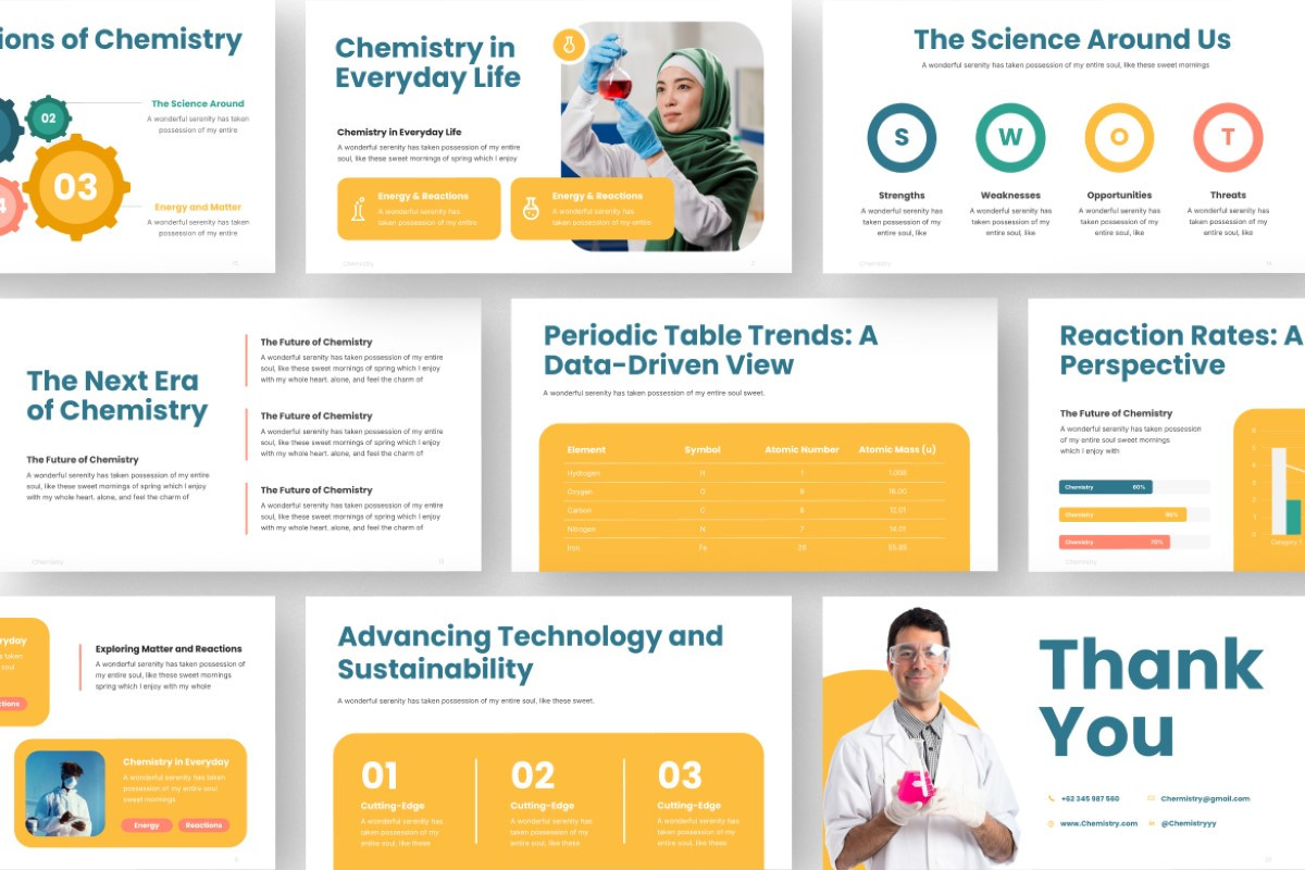 Chemistry Presentation PowerPoint Template | Nulivo Market