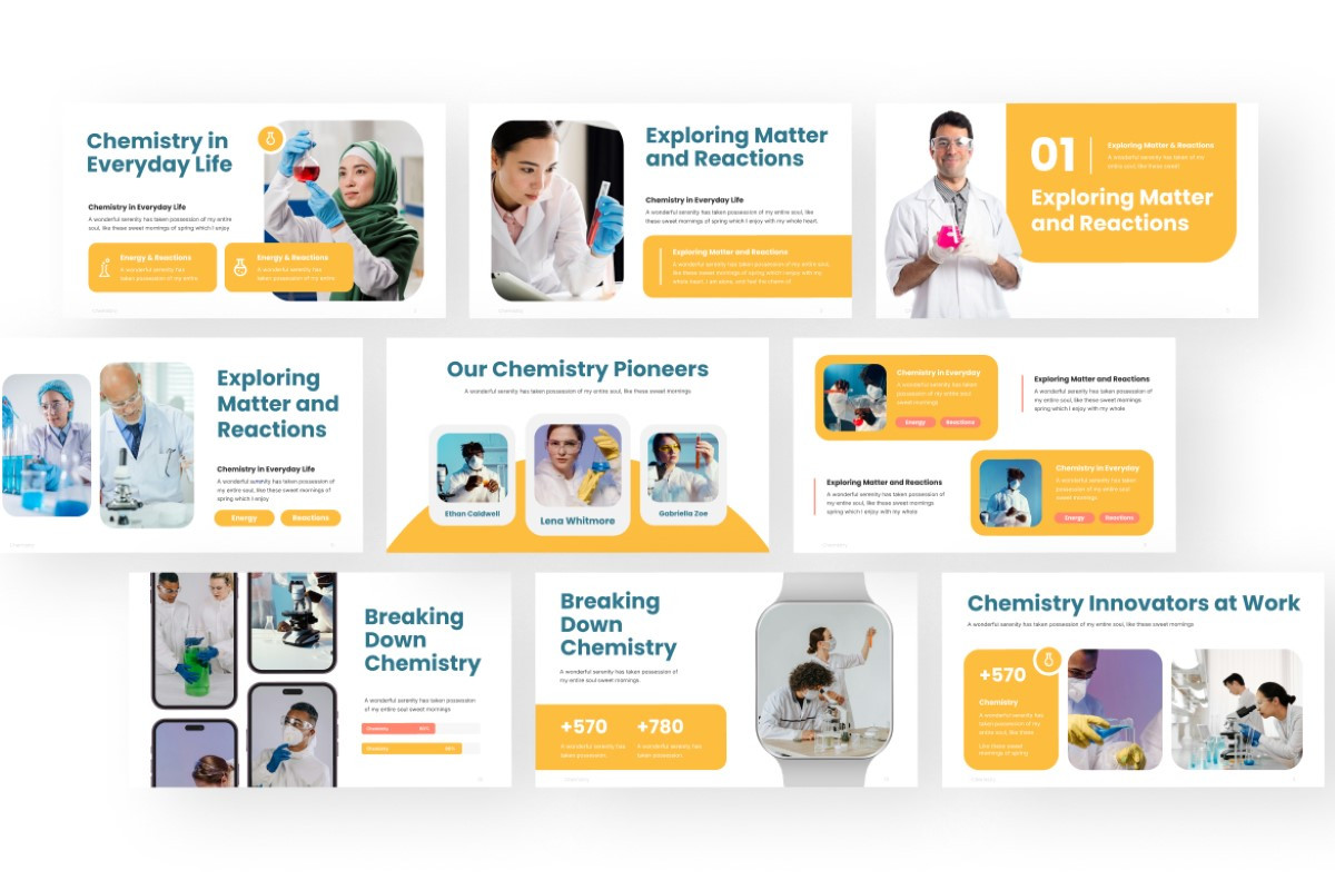 Chemistry Presentation PowerPoint Template | Nulivo Market
