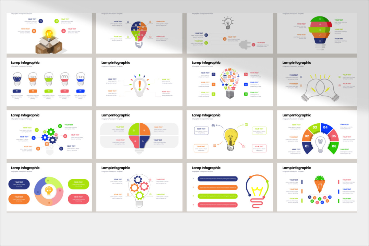 Light Bulb - Infographic PowerPoint Template | Nulivo Market