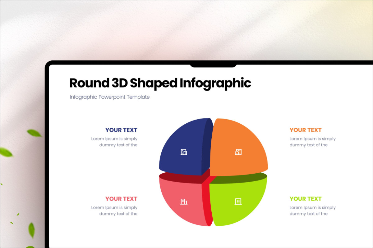 Round 3D Shaped - Infographic PowerPoint Template | Nulivo Market
