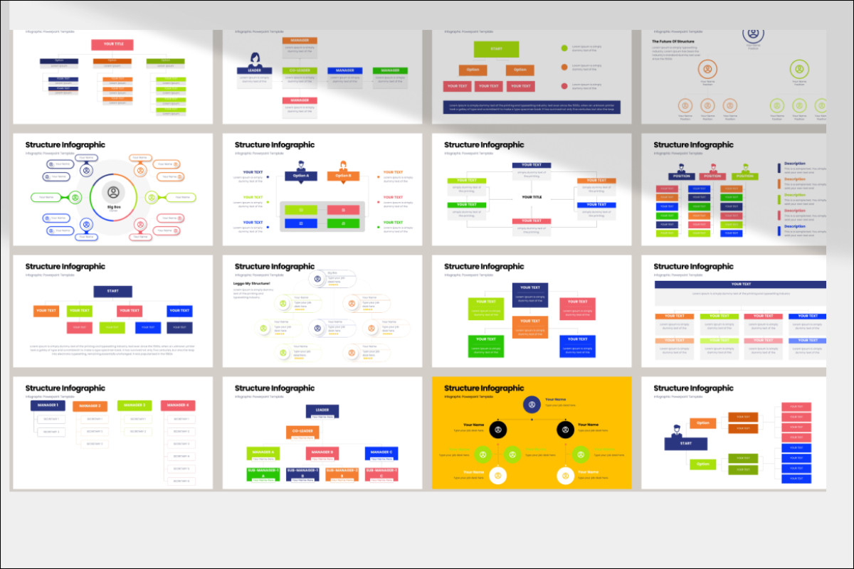 Organizational Structure - Infographic PowerPoint Template | Nulivo Market