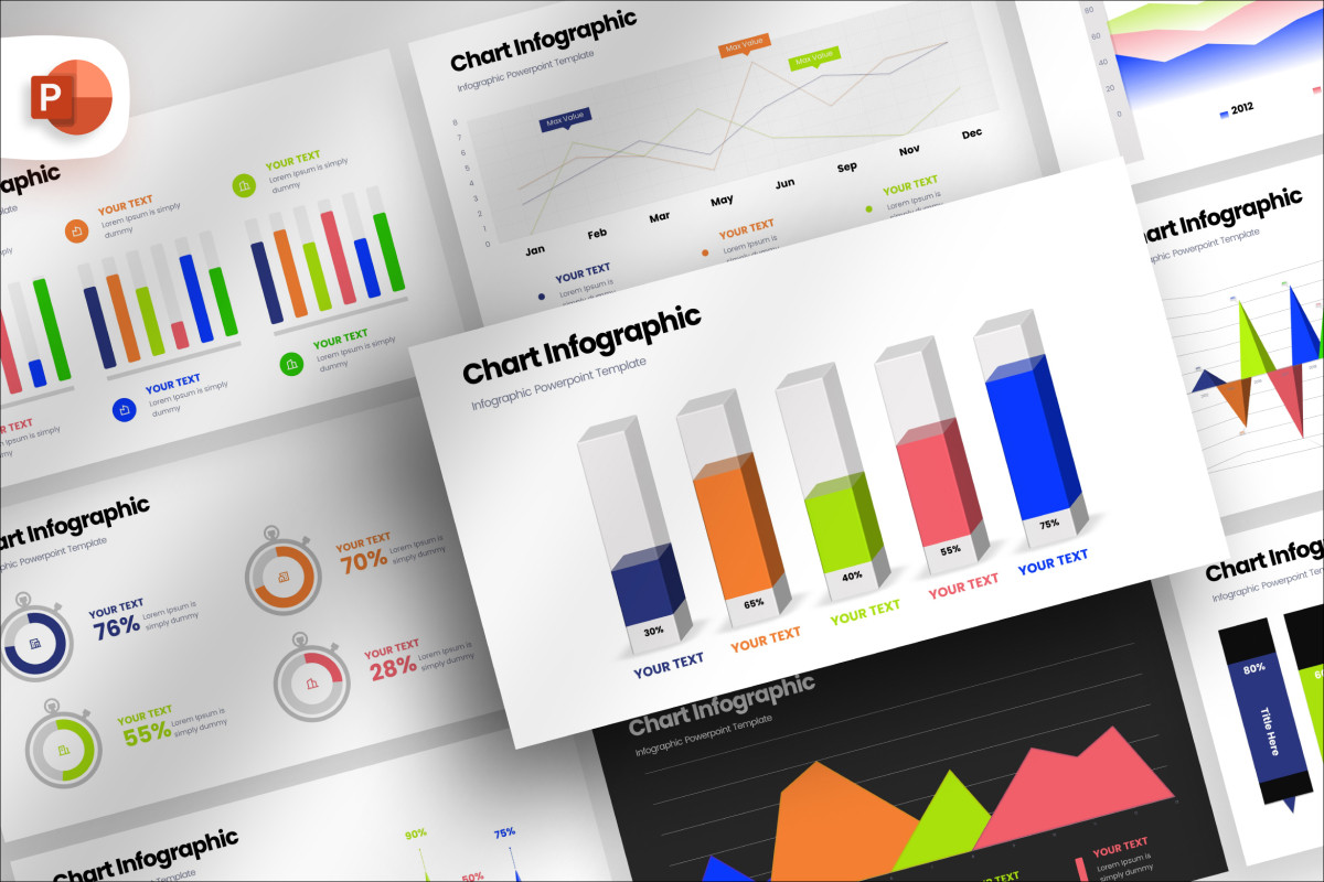 Chart - Infographic PowerPoint Template | Nulivo Market