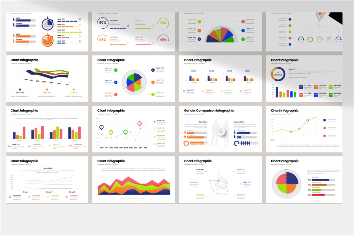Chart - Infographic PowerPoint Template | Nulivo Market