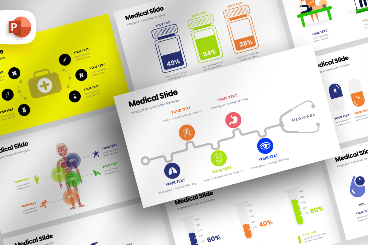 Medical Slide - Infographic PowerPoint Template | Nulivo Market