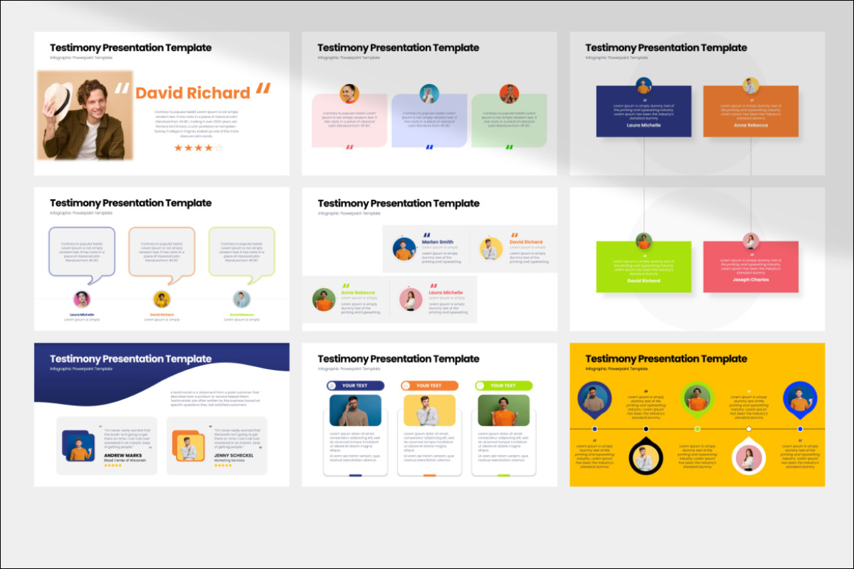 Testimonial - Infographic PowerPoint Template | Nulivo Market