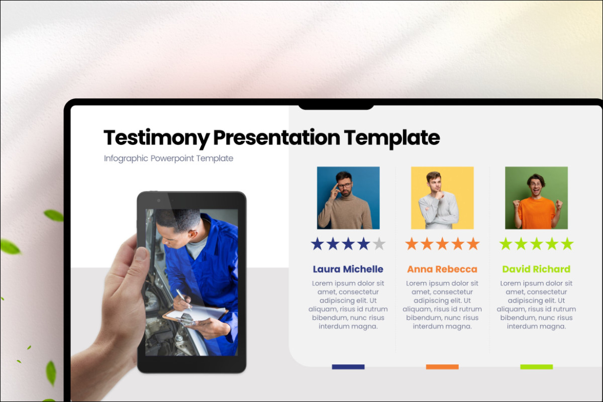 Testimonial - Infographic PowerPoint Template | Nulivo Market