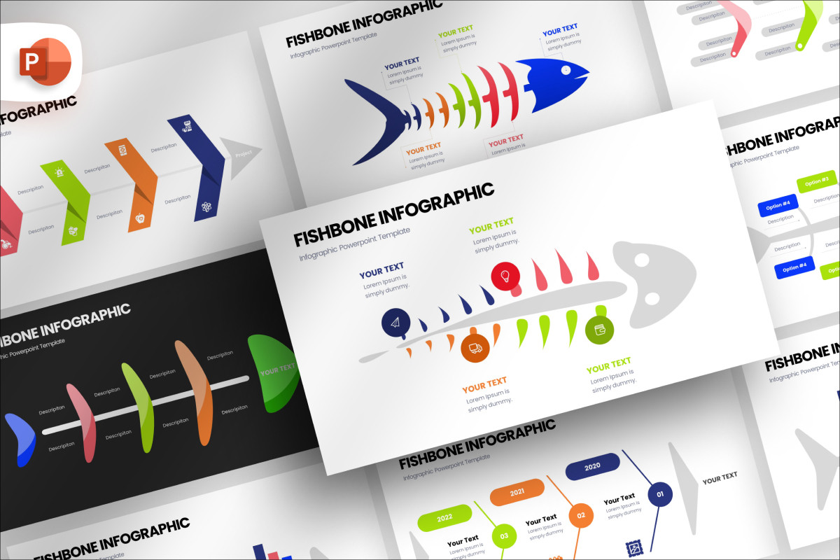 Fishbone - Infographic PowerPoint Template | Nulivo Market