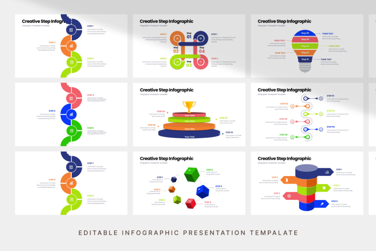 Creative Step - Infographic Presentation Template | Nulivo Market