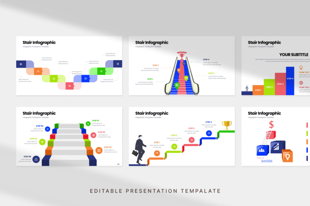 Stair - Infographic Presentation Template | Nulivo Market