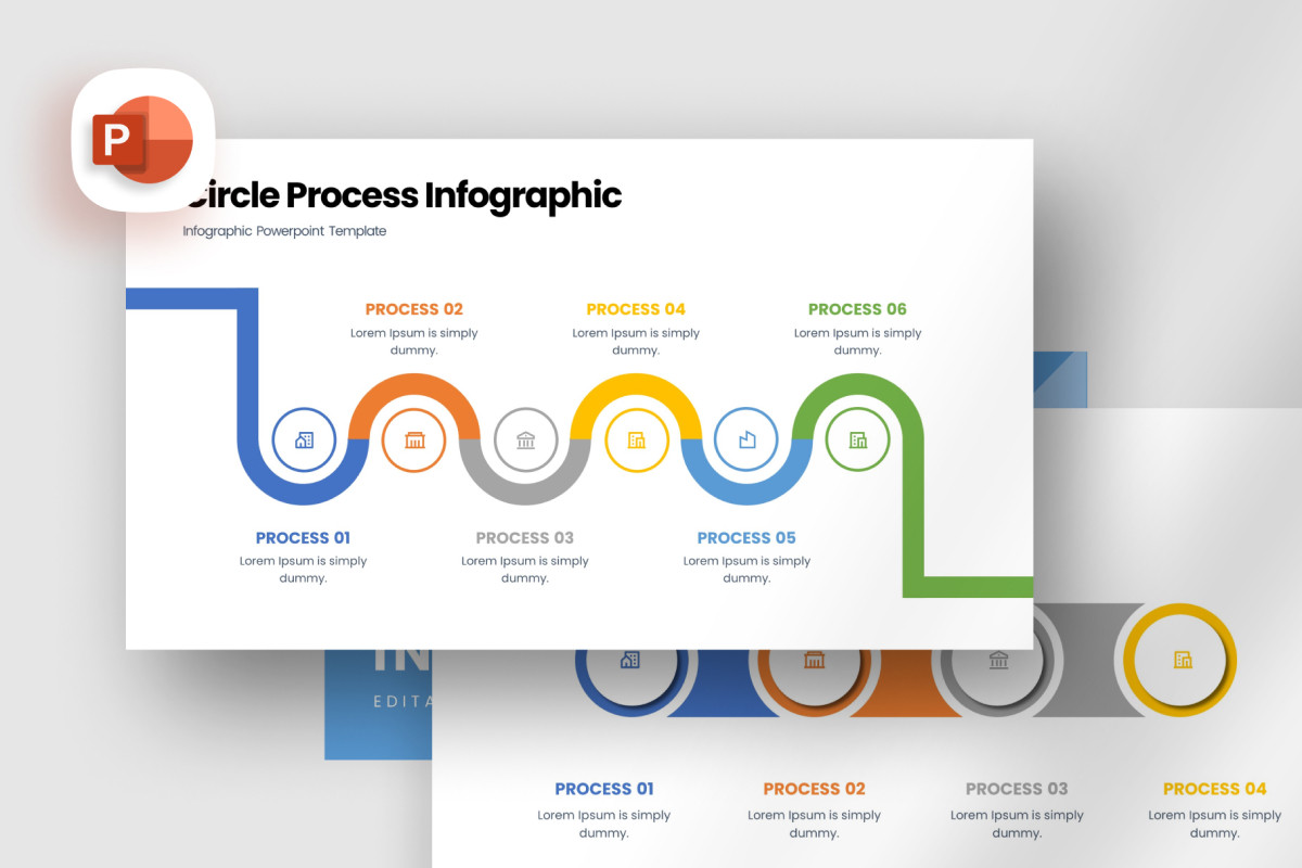 Circle Process - Infographic Presentation Template | Nulivo Market