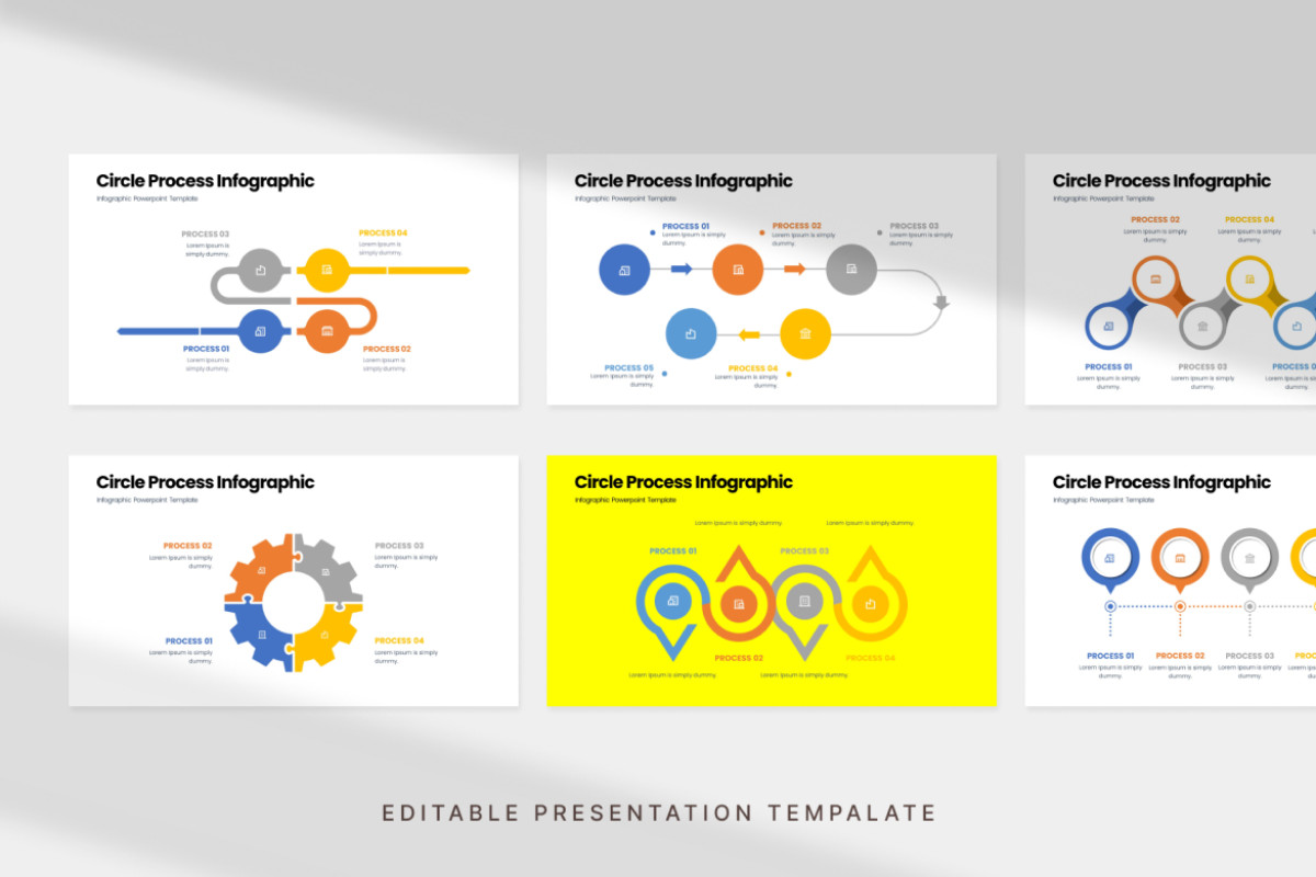 Circle Process - Infographic Presentation Template | Nulivo Market