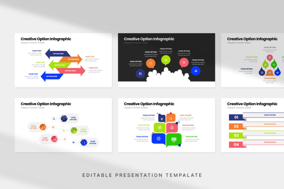 Creative Option Infographic - Presentation Template | Nulivo Market