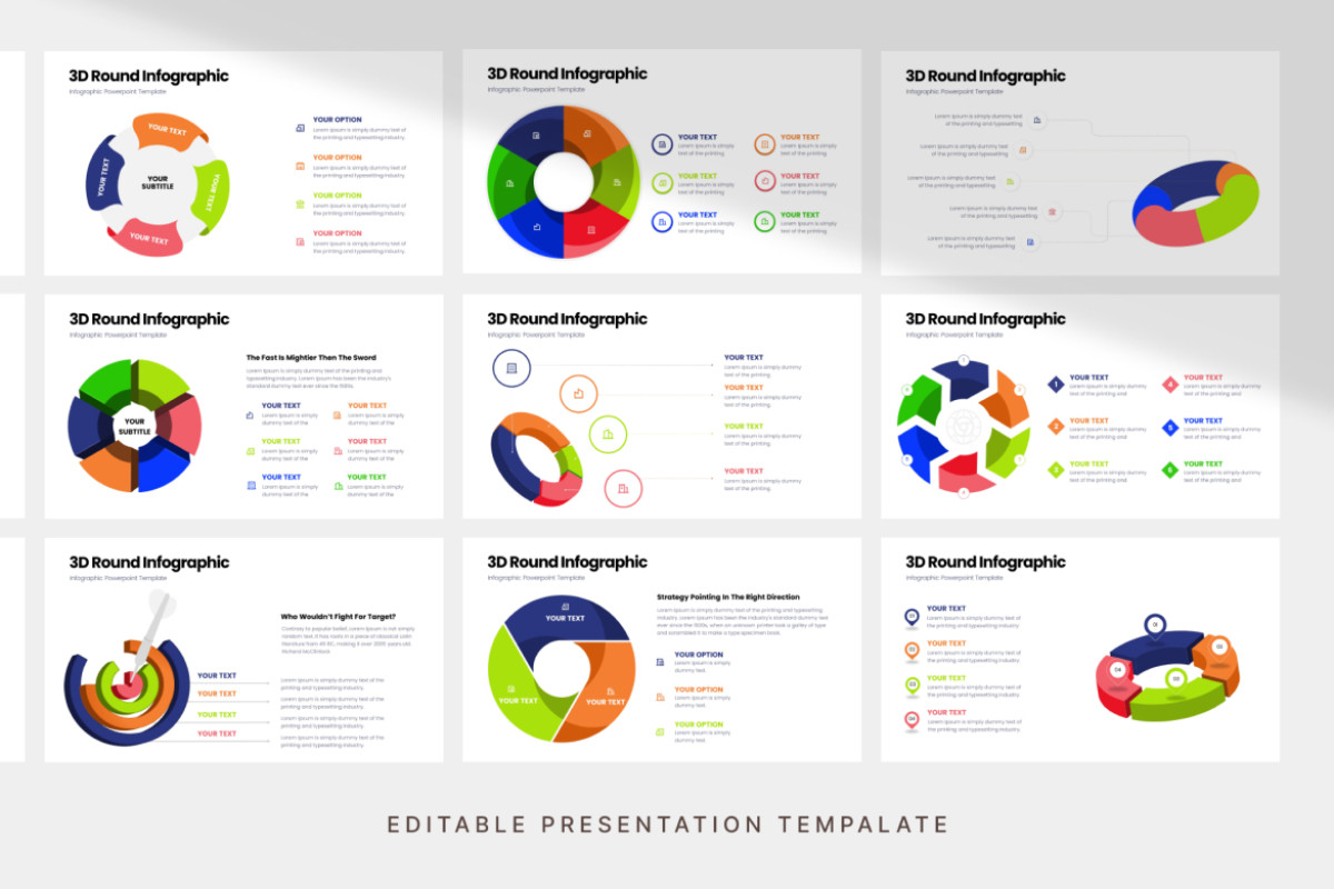 3D Round Infographic - Presentation Template | Nulivo Market