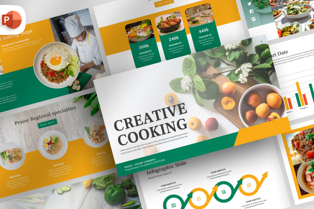 Creative Cooking - PowerPoint Template | Nulivo Market