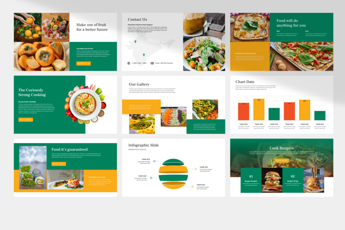 Creative Cooking - PowerPoint Template | Nulivo Market