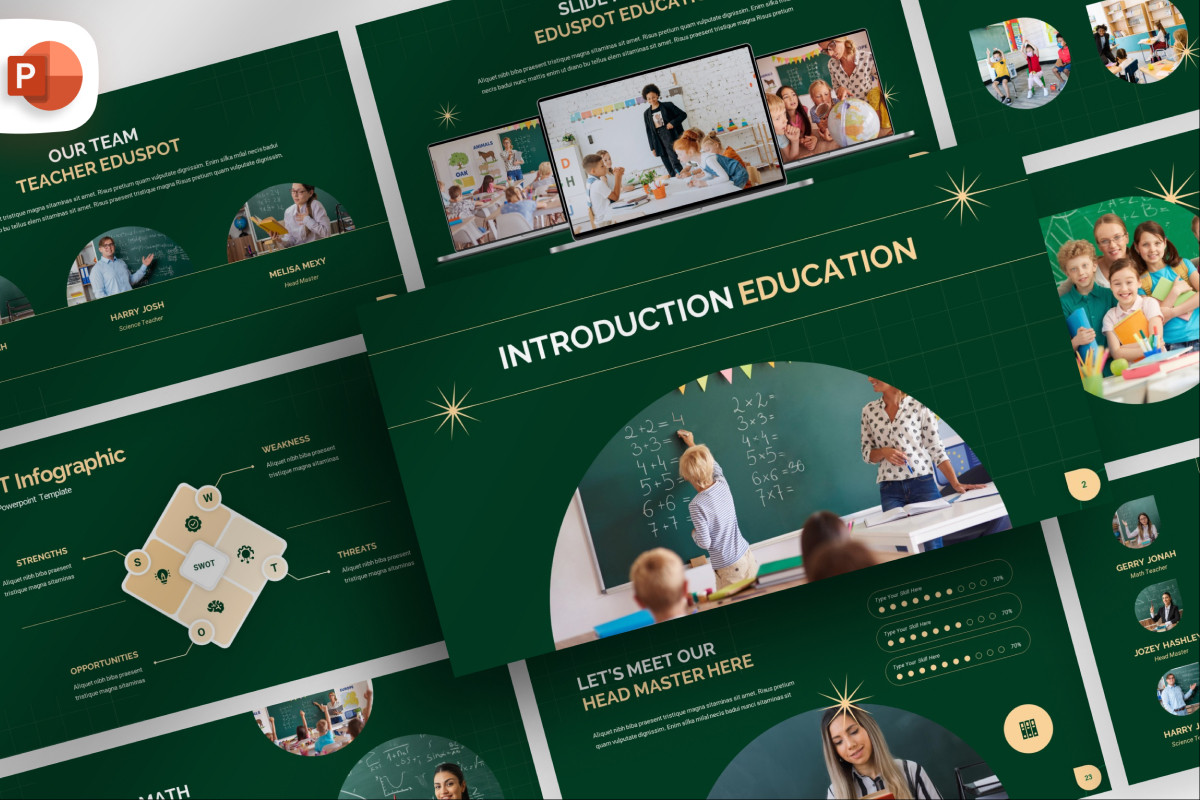 Clean Minimalist Education Presentation Template | Nulivo Market