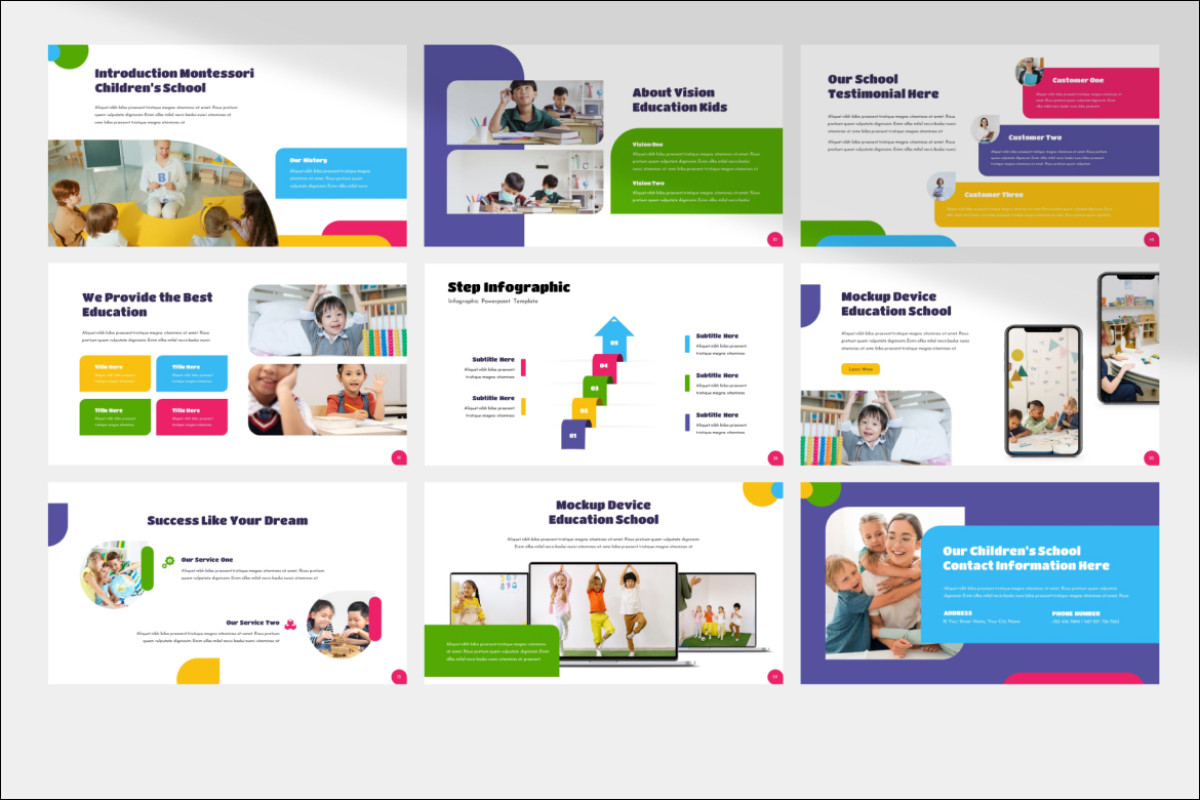 Montessori School Presentation Template | Nulivo Market