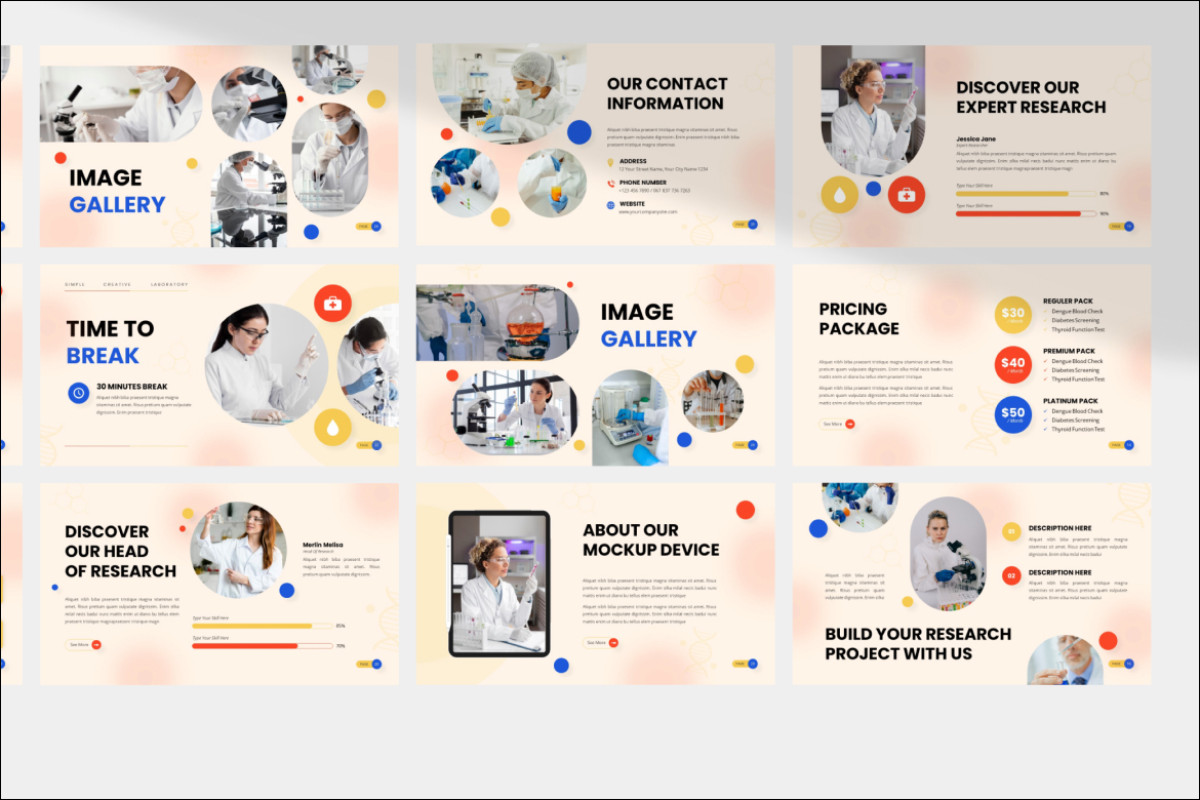 Laboratory Deck Presentation Template | Nulivo Market