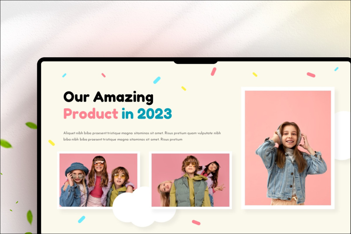 Playful Kids Fashion Presentation Template | Nulivo Market