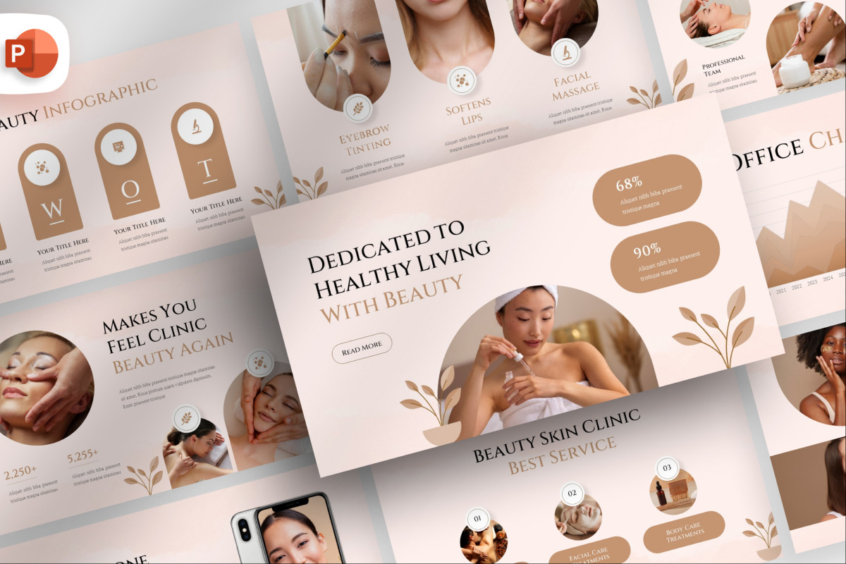 Beauty Skin Clinic Presentation Template | Nulivo Market