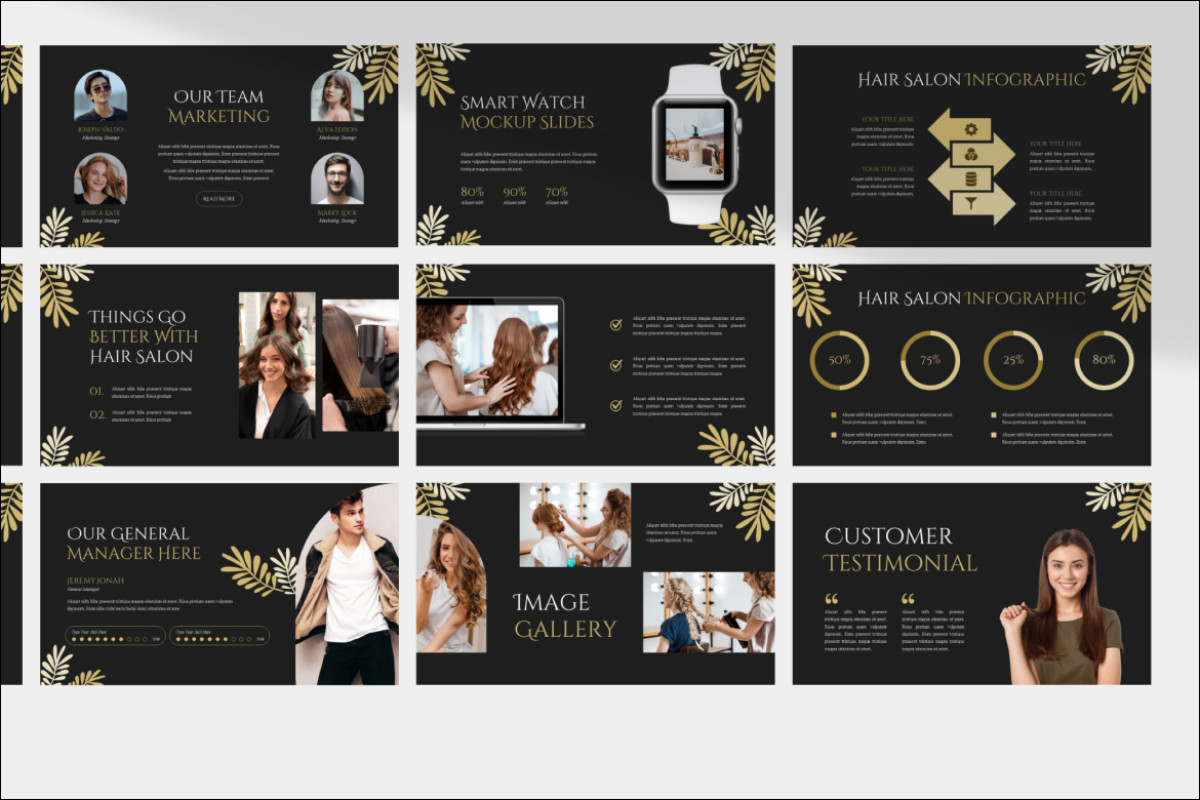 Hair Salon Presentation Template | Nulivo Market