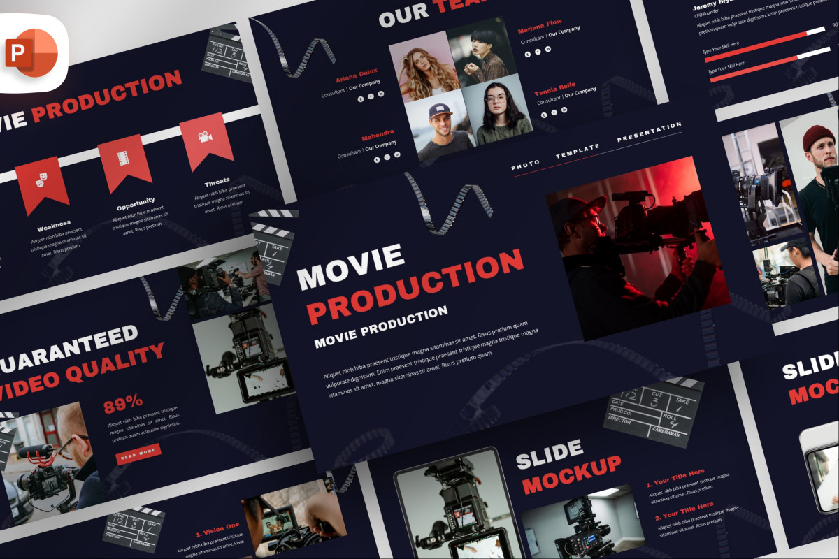 Movie Production Presentation Template | Nulivo Market