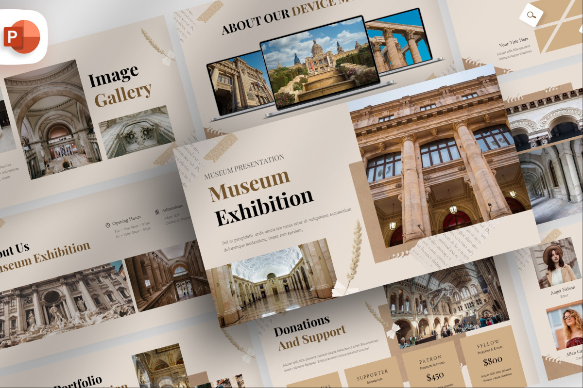 Vintage Museum Presentation Template | Nulivo Market