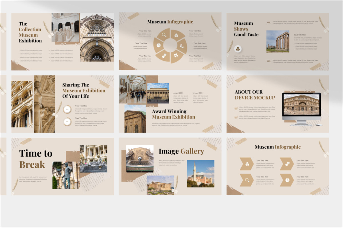 Vintage Museum Presentation Template | Nulivo Market