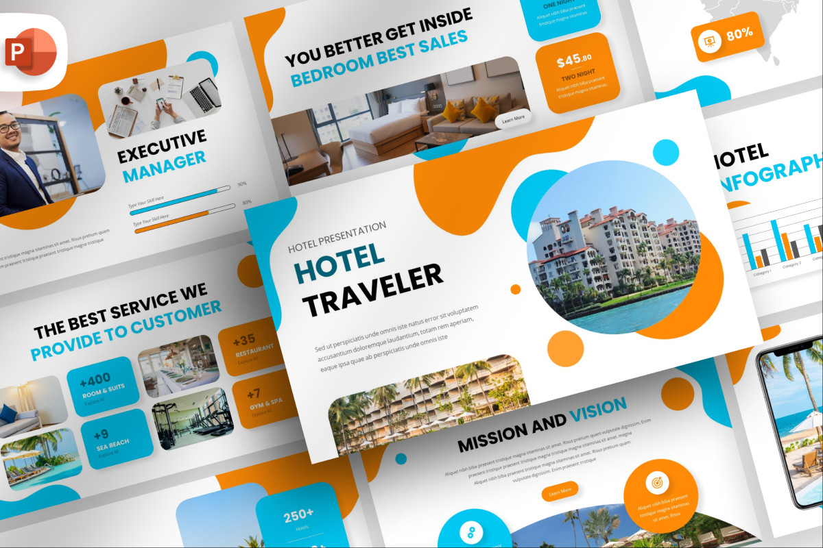 Playful Hotel Presentation Template | Nulivo Market