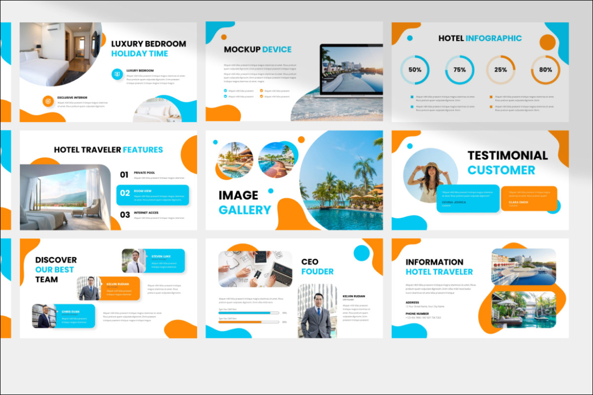 Playful Hotel Presentation Template | Nulivo Market