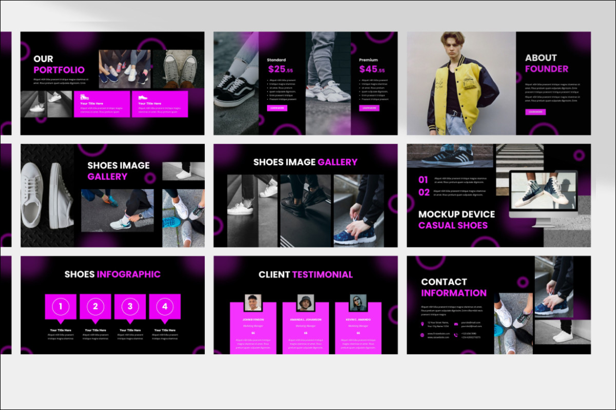 Casual Shoes Brand PowerPoint Template | Nulivo Market
