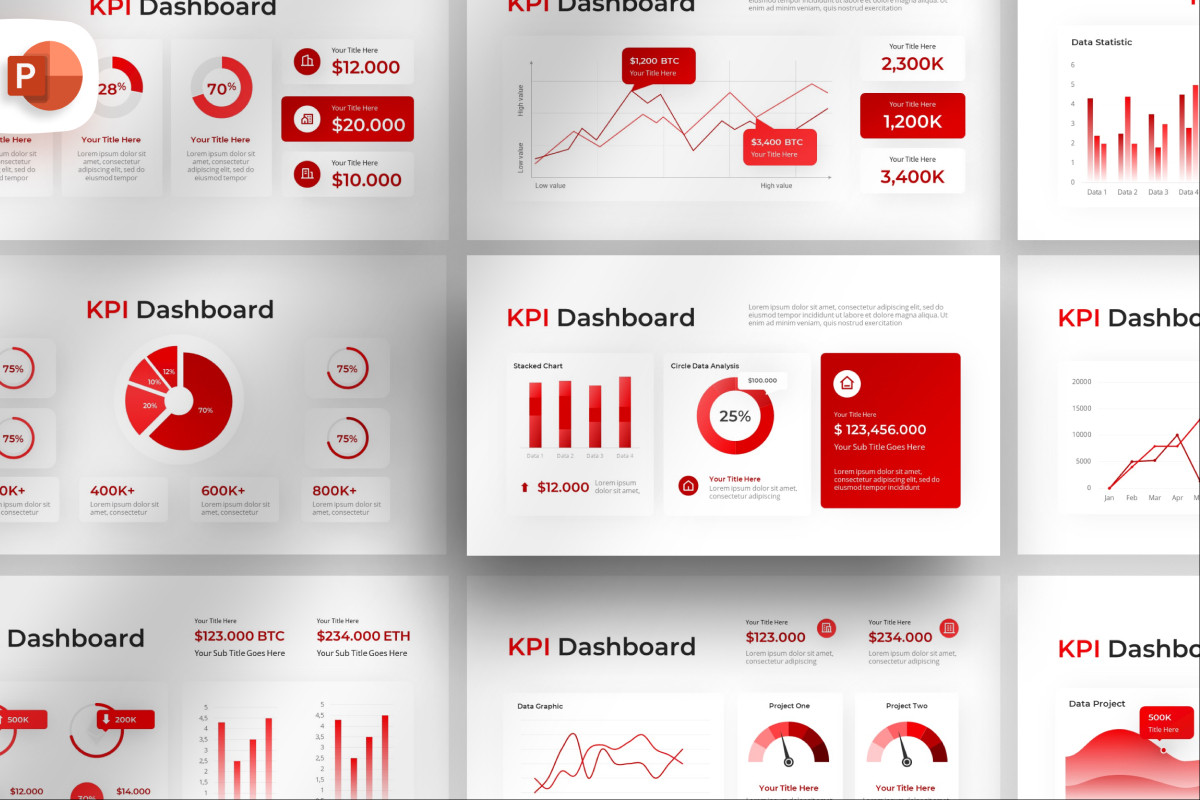 Pro KPI Dashboard - PowerPoint Template | Nulivo Market