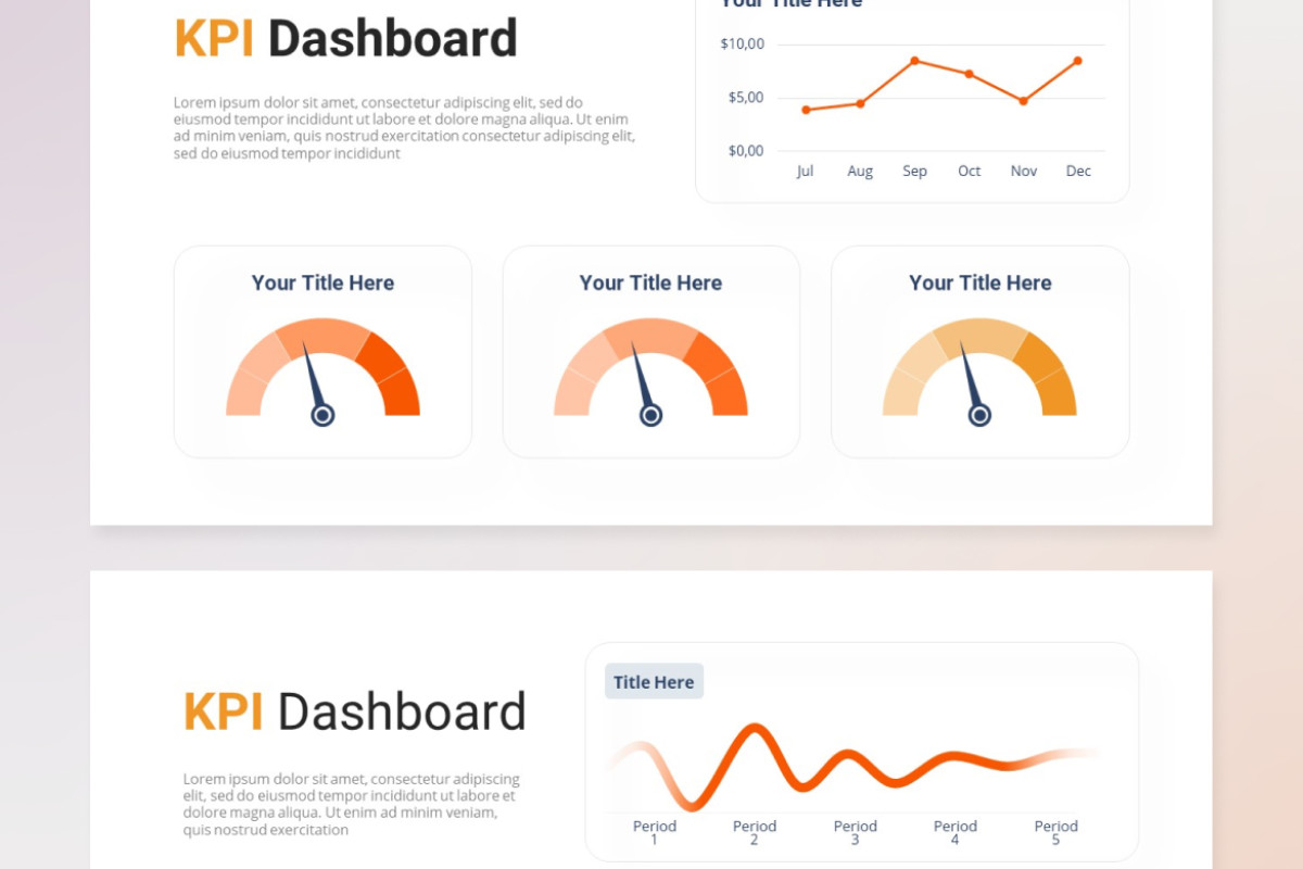 KPI Dashboard Report - PowerPoint Template | Nulivo Market
